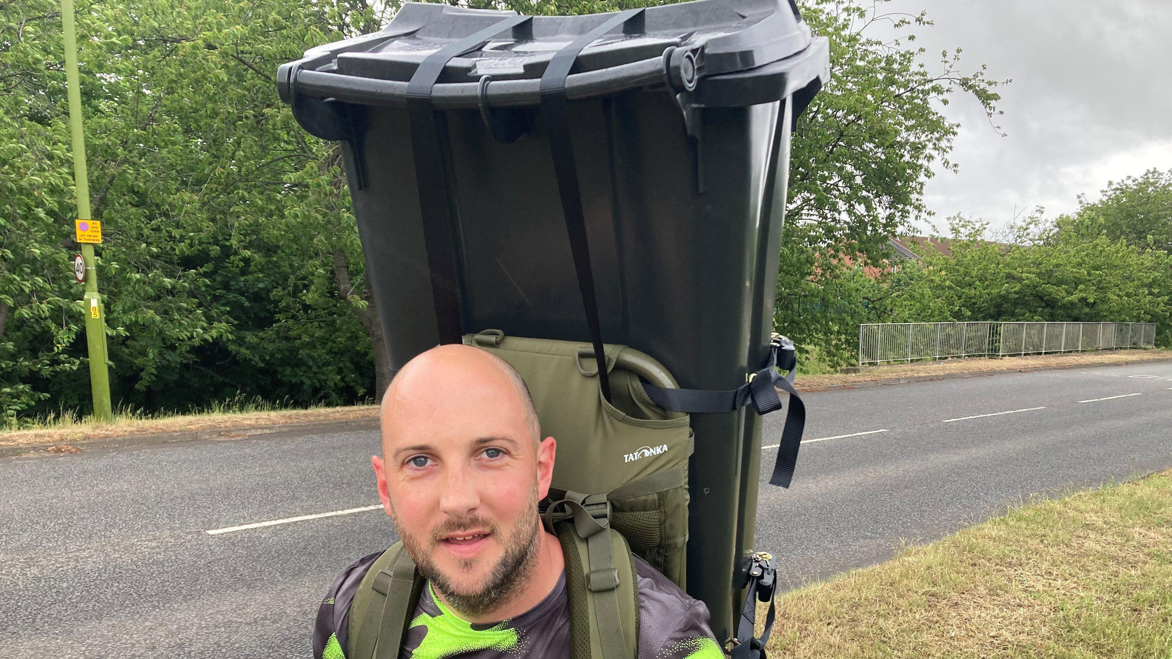 Man tackling 'wheelie' hard half-marathon event