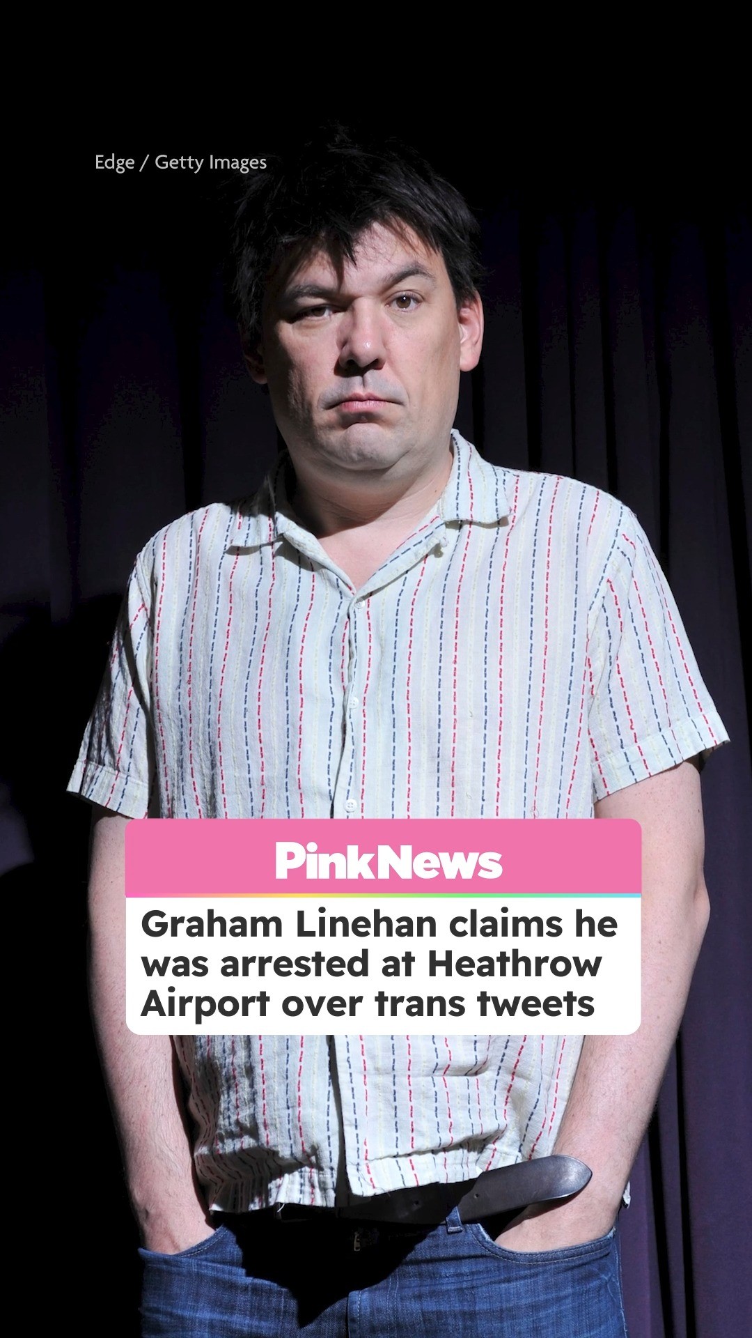 Father Ted creator Graham Linehan arrested at Heathrow over posts about ...