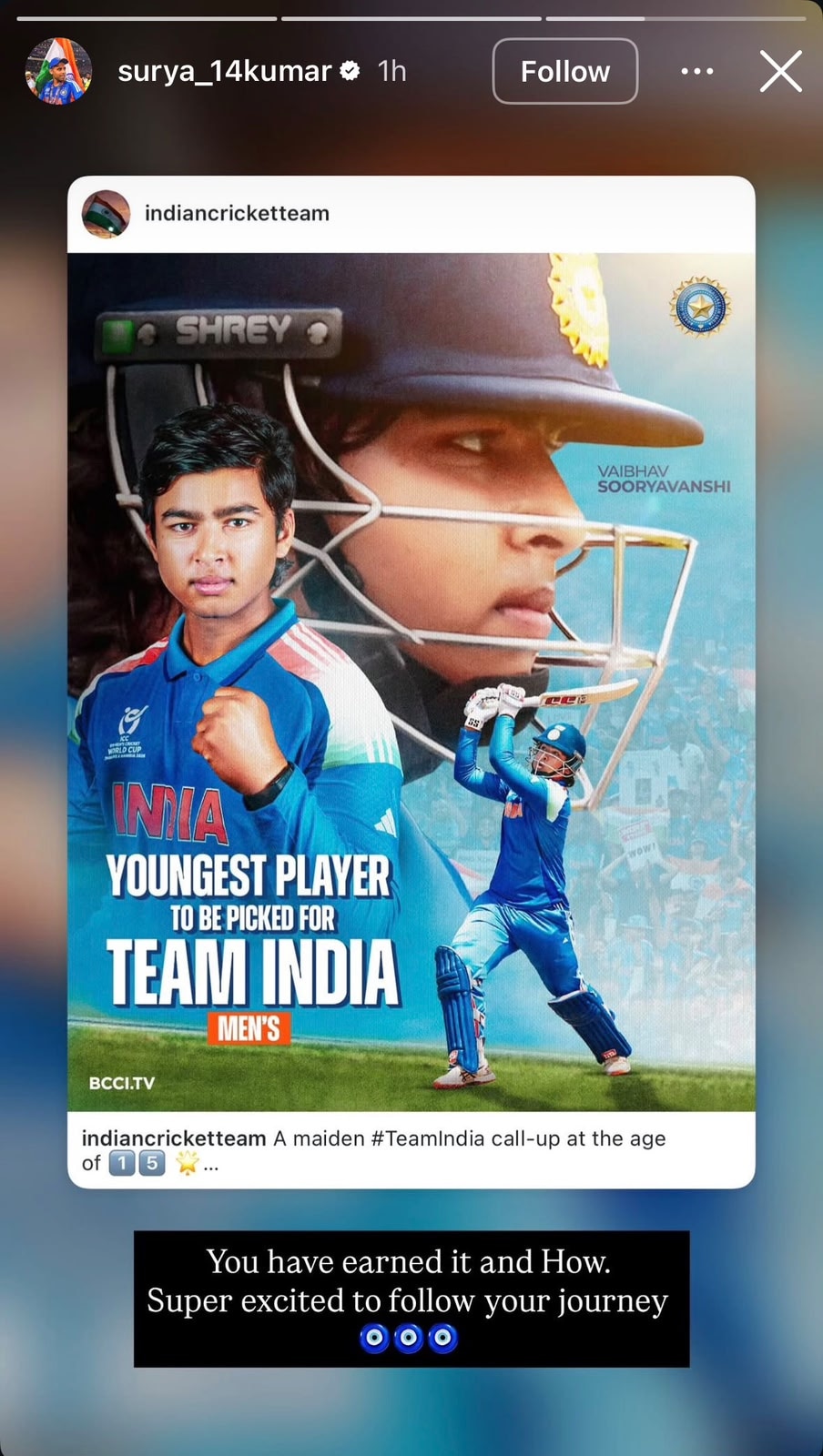 Suryakumar Yadav reacts to new look Indian team and Sooryavanshi call-up