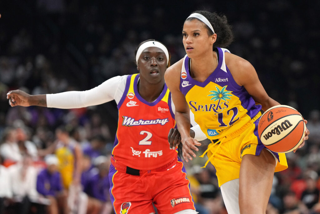 Sparks’ Rae Burrell stuns with daring pregame outfit vs. Wings