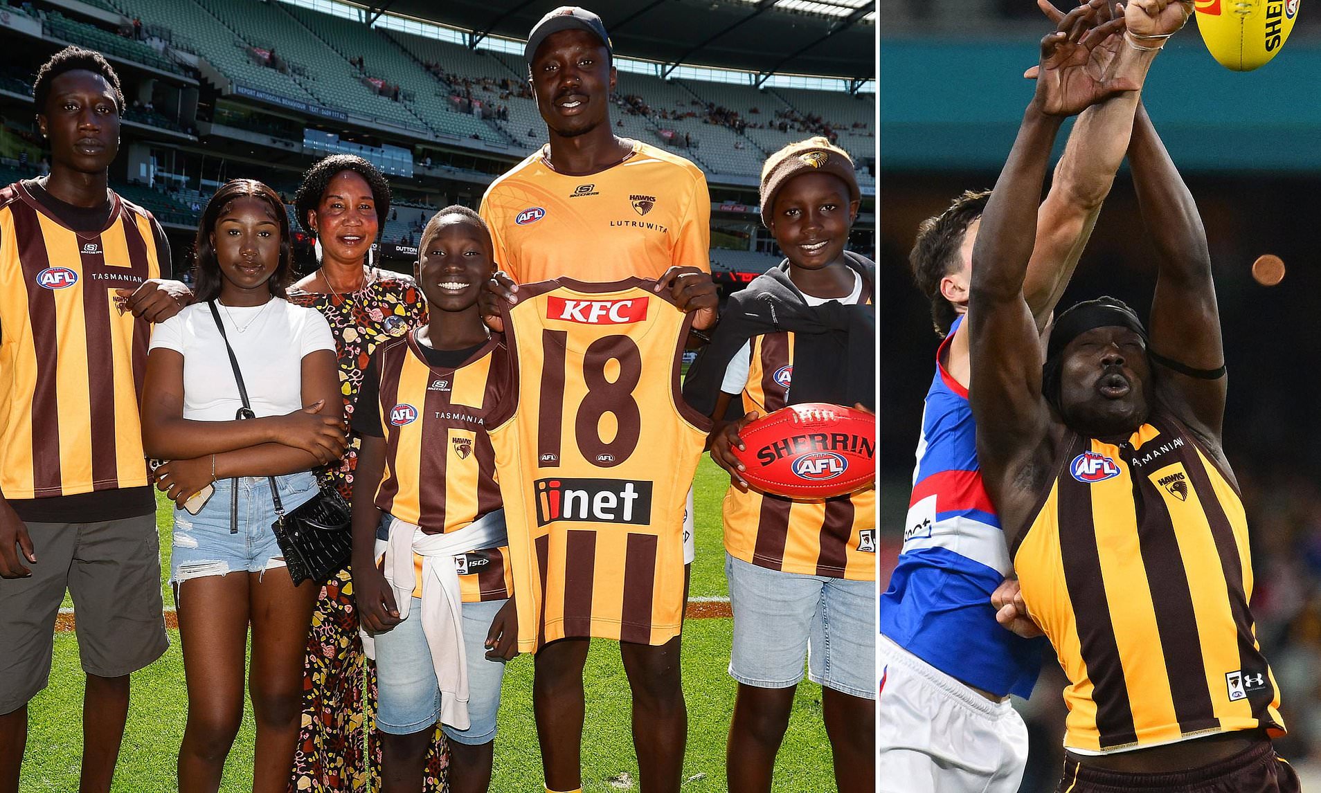 Hawthorn star Mabior Chol was the target of shocking racist abuse after ...