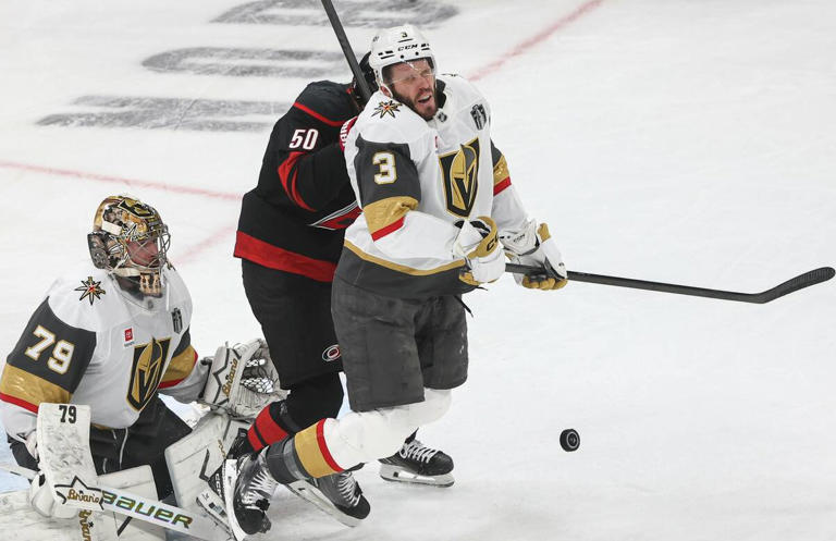 After taking puck to face, Brayden McNabb returns to Las Vegas with team