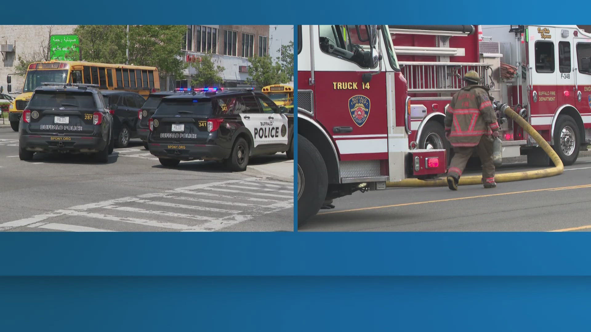 Busy evening for Buffalo police and fire on Broadway