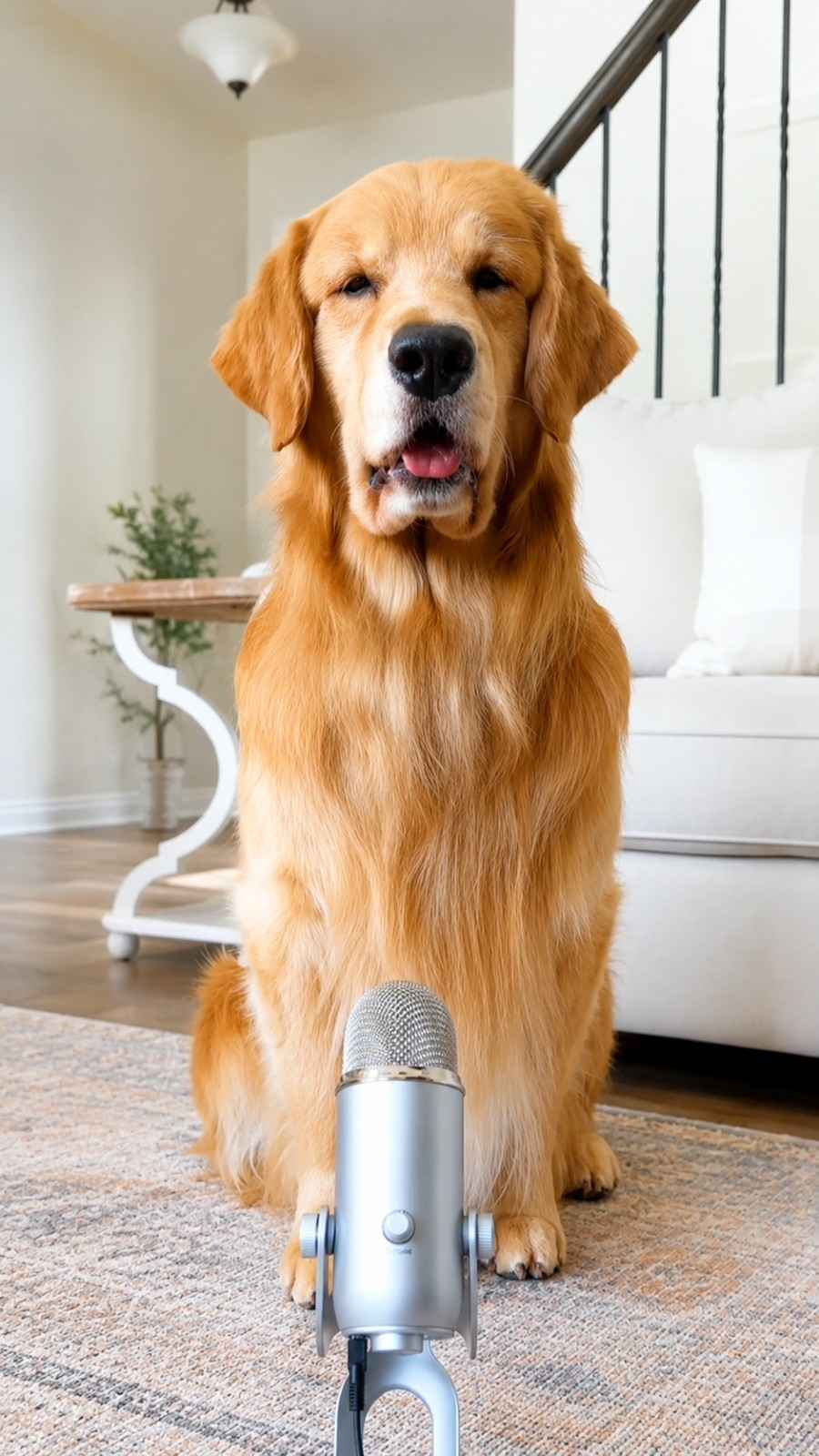 Golden retriever gets an ASMR grooming session