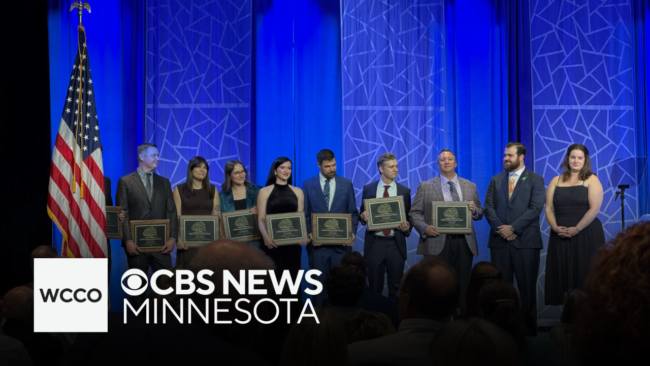 Children of Melissa Hortman present special award to her former staff