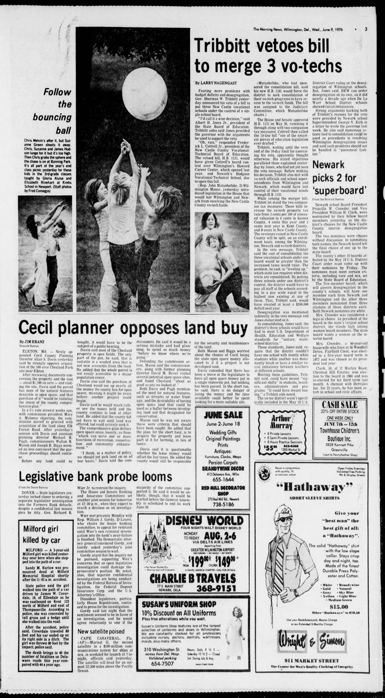 Delaware history in News Journal June 7-13: Stone Balloon demolished