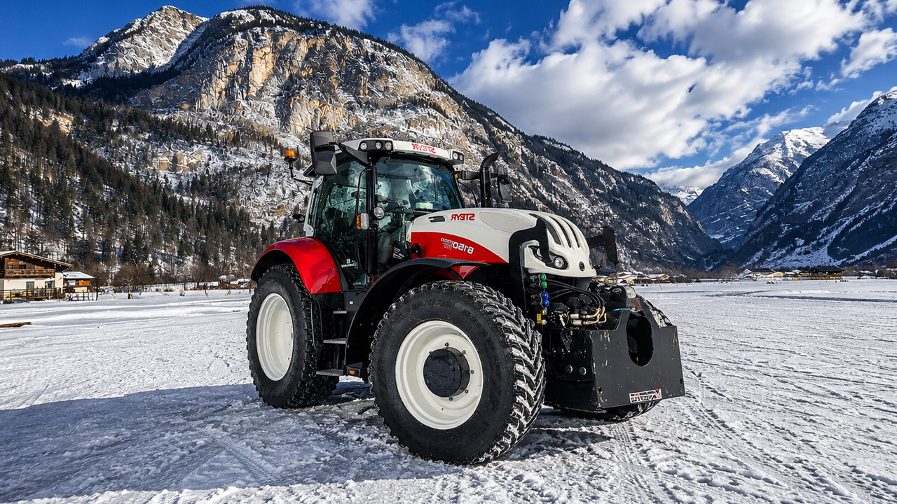 Tractor snow drifting turns into a wild test
