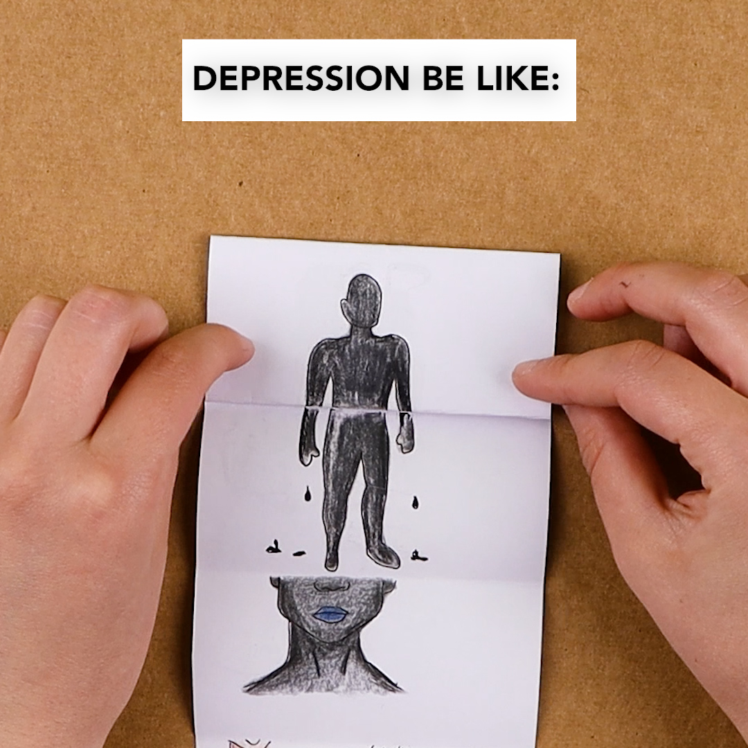 Depression is a battle that often hides behind a smile! 😓💔
