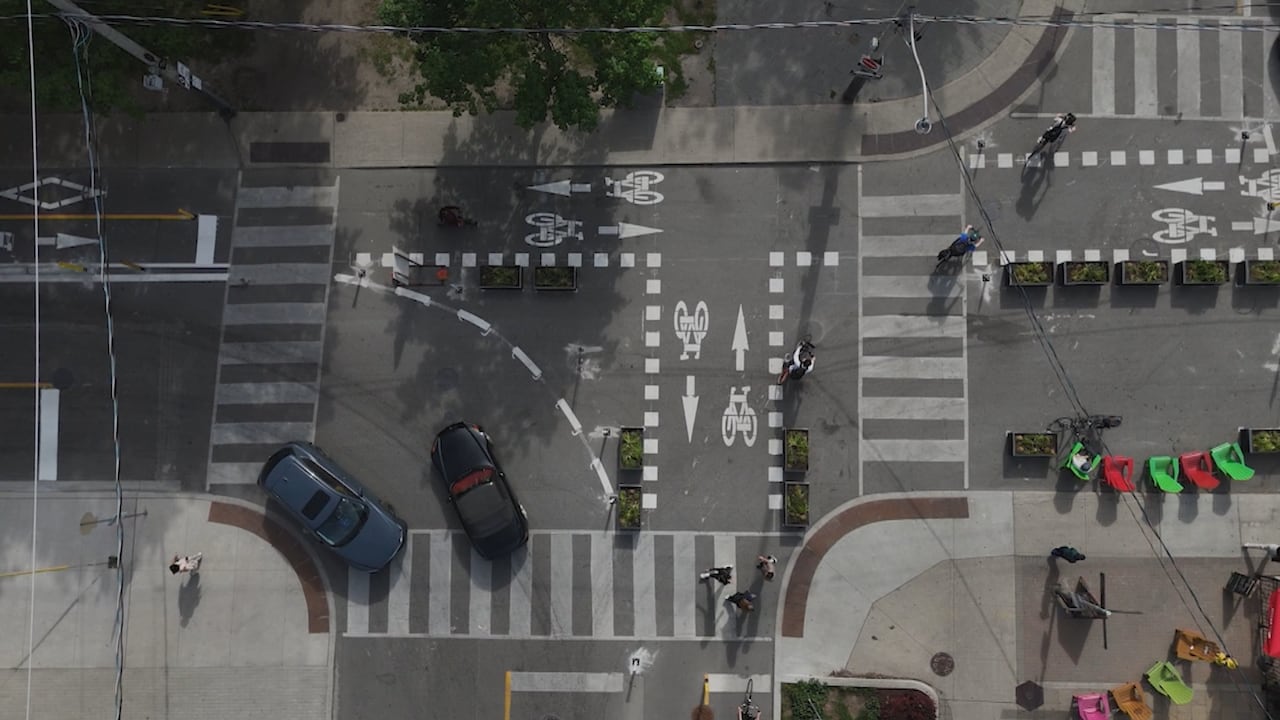 Why this Toronto intersection is prioritizing cyclists over cars