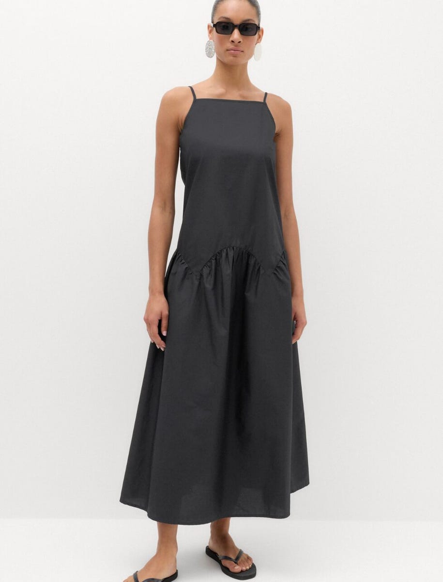 Drop-waist dresses are still trending for summer - M&S’s £30 black ...