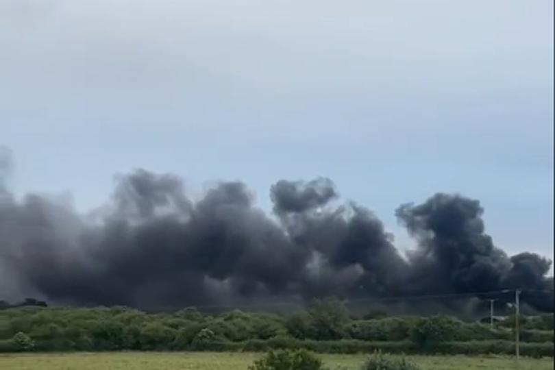 40 999 calls made as A30 barn fire broke out