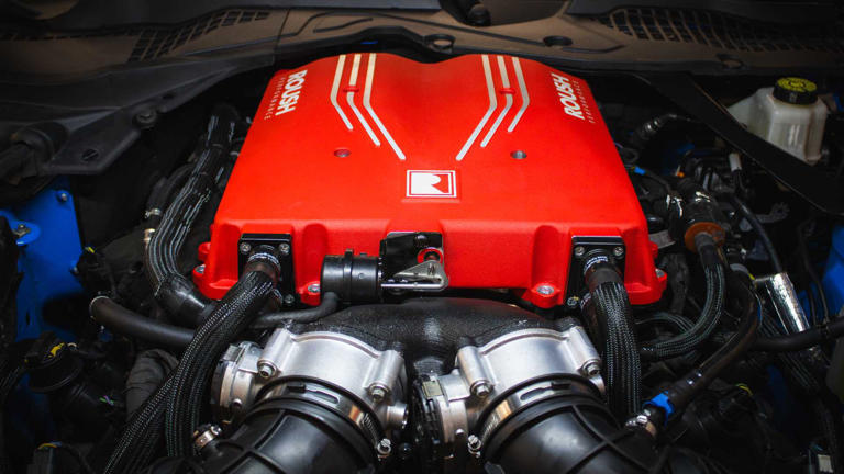 Roush's new 810-HP Mustang supercharger fits under the factory hood ...