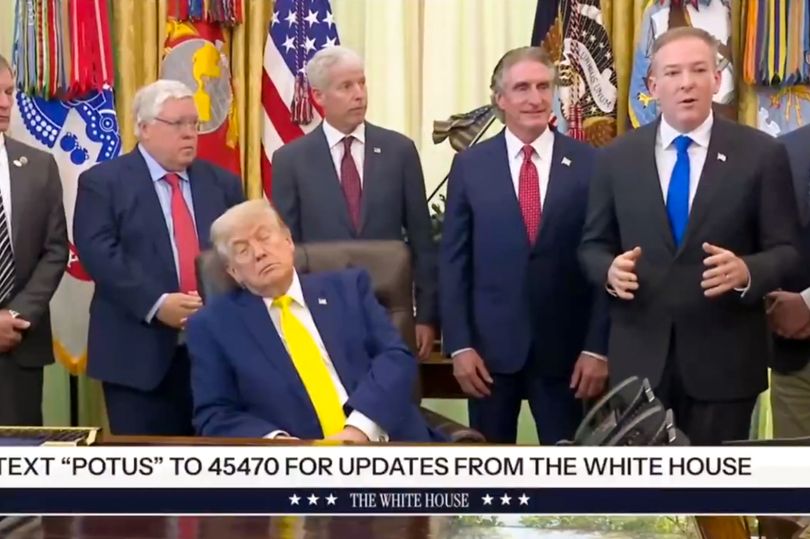 Trump appears to drift off again after furious White House 'mouth ...