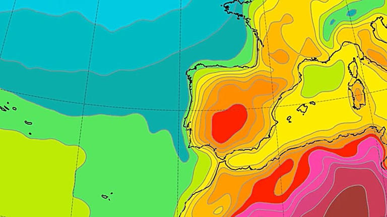 Heat map shows most of Spain in intense heat: how much will ...