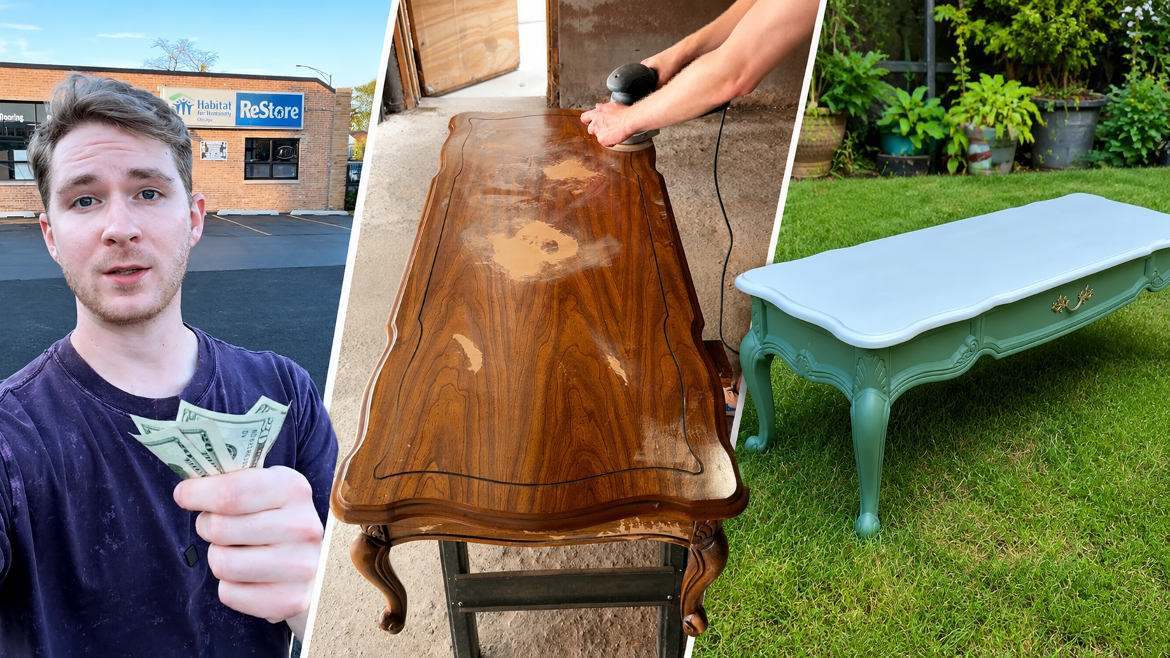 This $28 coffee table looked dead until the paint hit