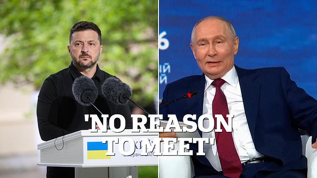 Vladimir Putin says there is 'no reason' to meet with Ukraine