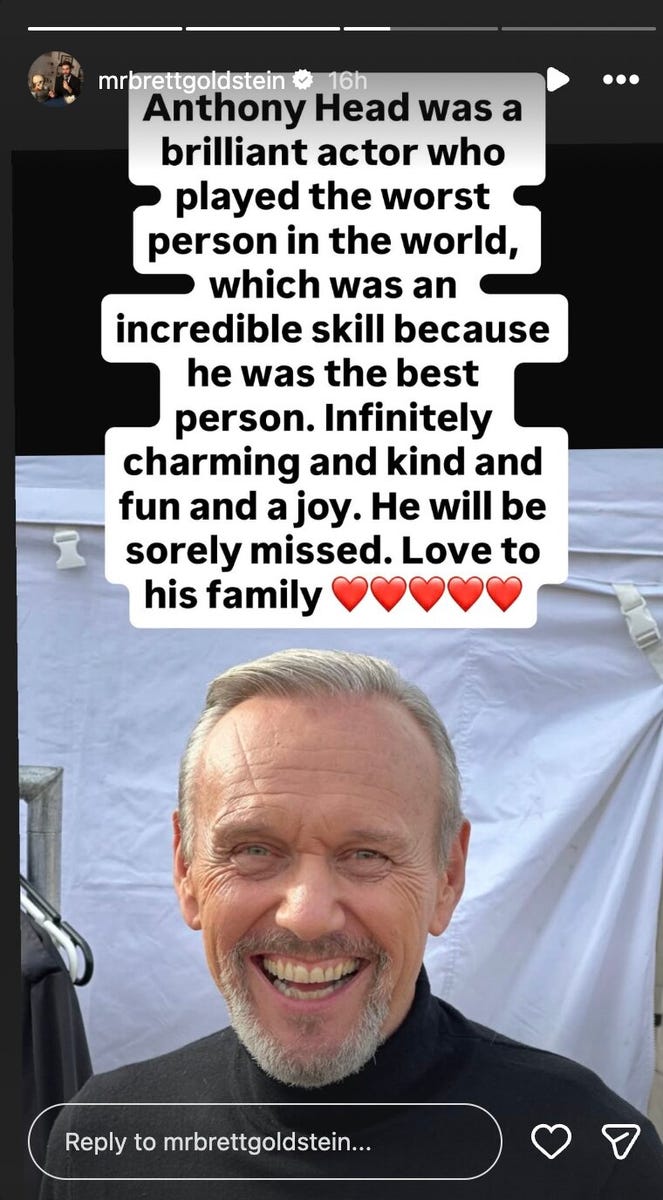 Anthony Head tributes after Buffy actor dies at 72: "I know I'm the ...