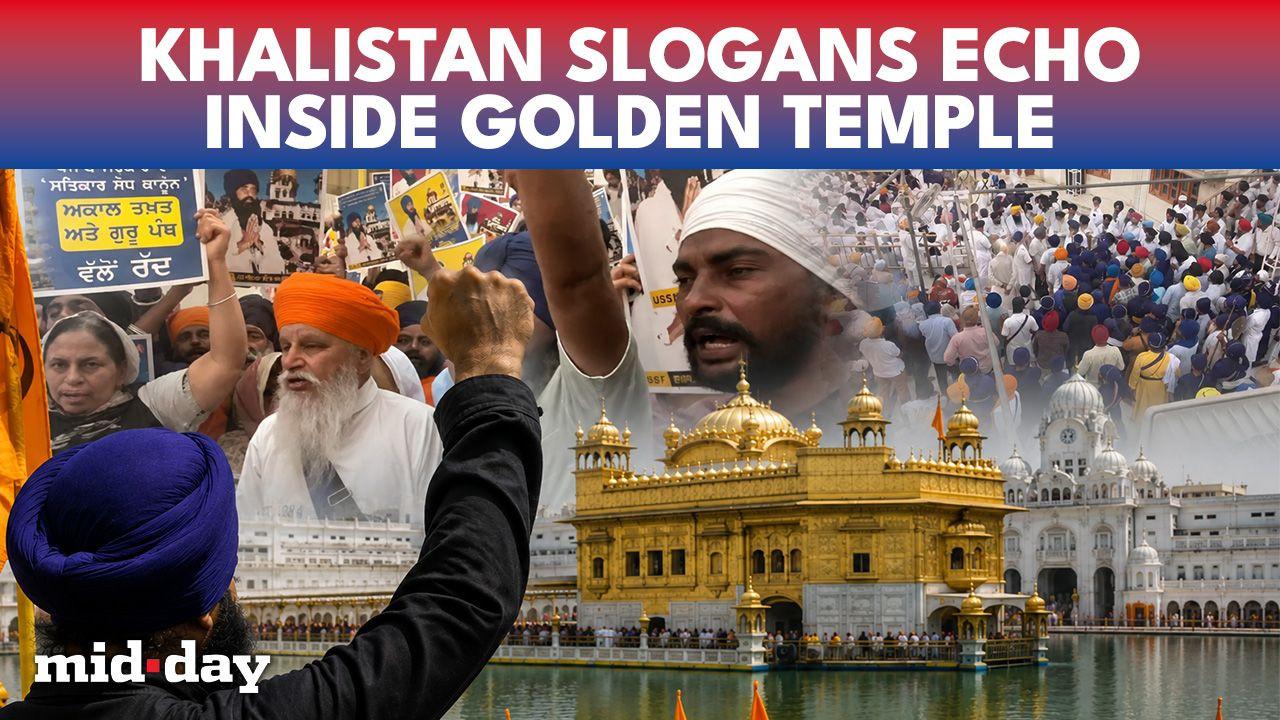 Pro-Khalistan slogans rock Golden Temple, Bhindranwale posters spark ...
