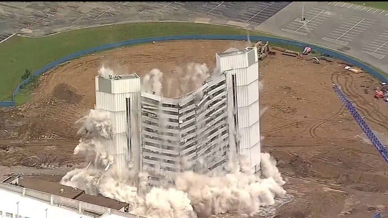 Arlington Sheraton implosion: 40-year-old hotel demolition makes way ...
