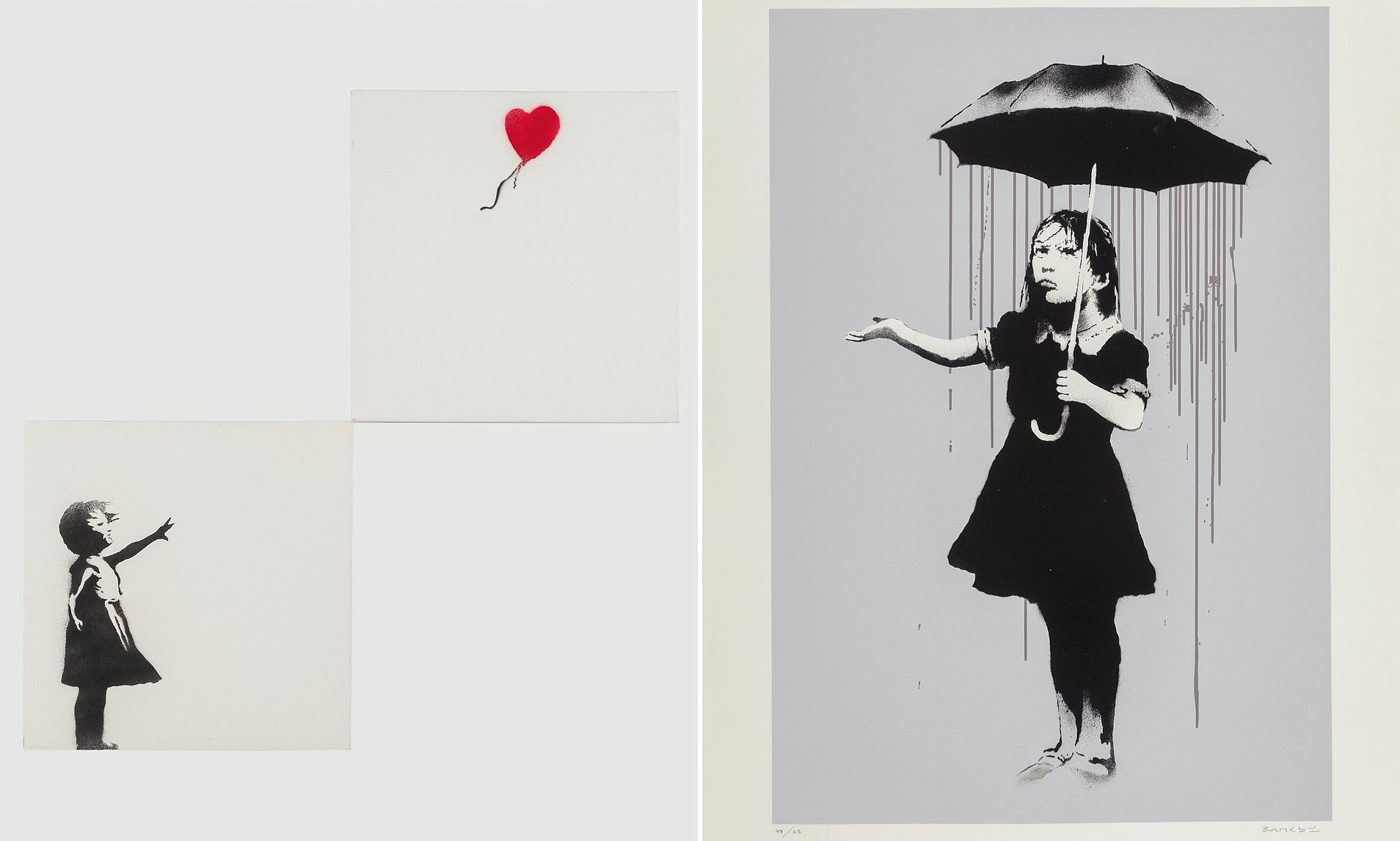 Two original Banksy artworks owned by Friends star Matthew Perry sell ...