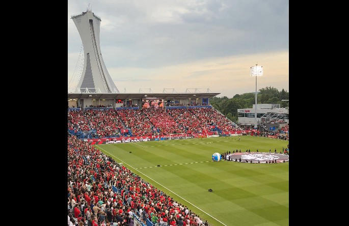 Three CH players were at Saputo Stadium yesterday to cheer on Canada