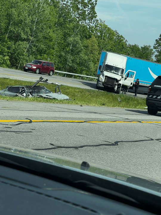 Amazon tractor-trailer crash cleared on Route 531