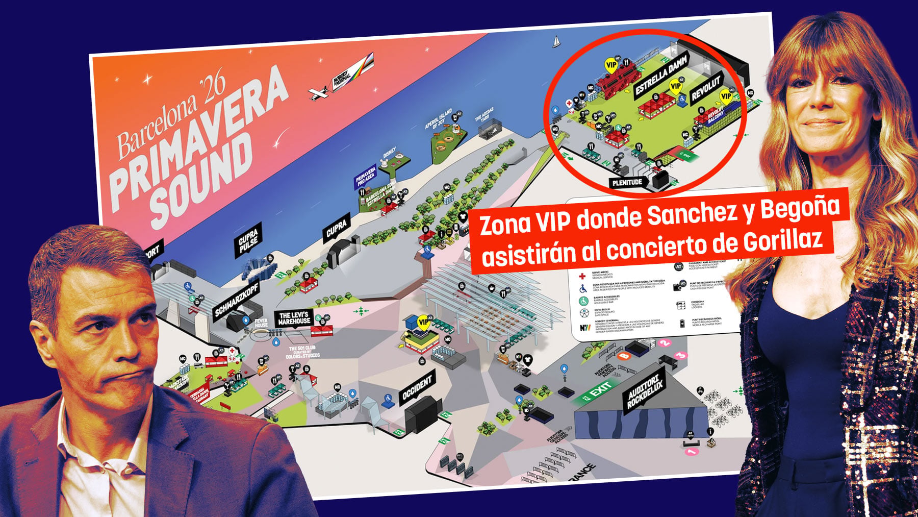 Sánchez se va con Begoña de festival al Primavera Sound mientras el ...