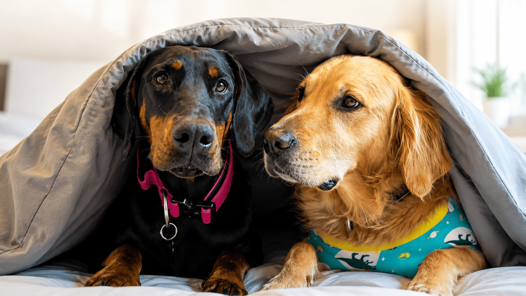 My dogs’ sleepy morning routine starts at 6am