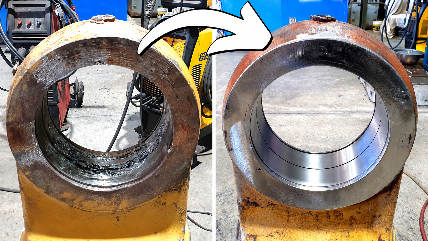 This rear strut rod repair came back like new