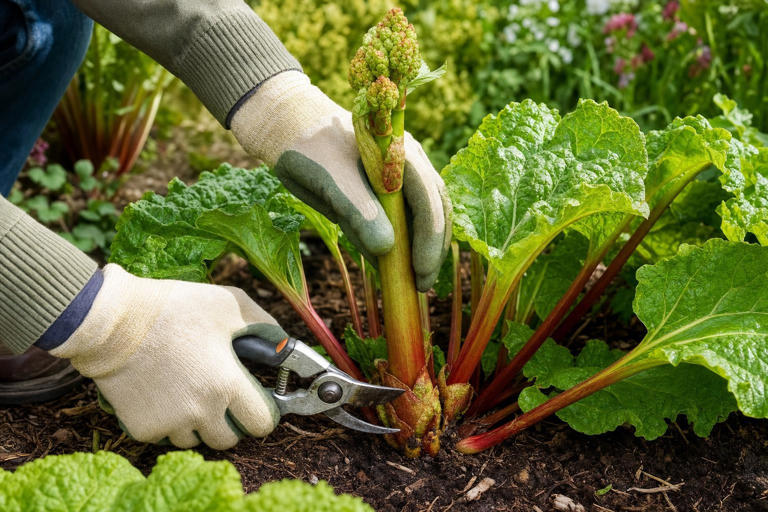 La rhubarbe poussera vigoureusement et sera fructueuse si les ...
