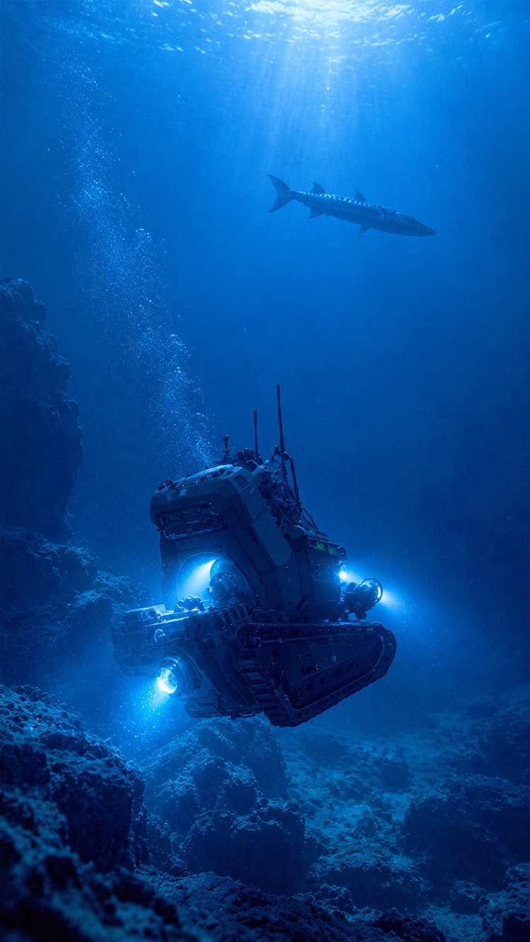 Submarine dive reaches 500 meters below the ocean