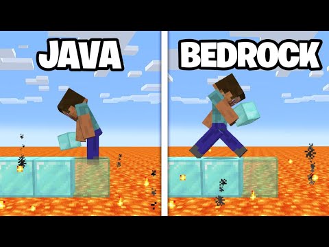 Testing Java vs Bedrock Minecraft to see how different they are