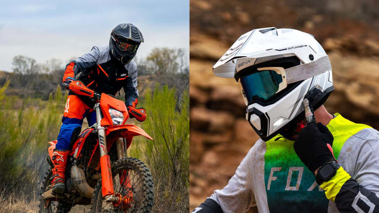 Sena built an adventure motorcycle helmet with comms. It also has ...