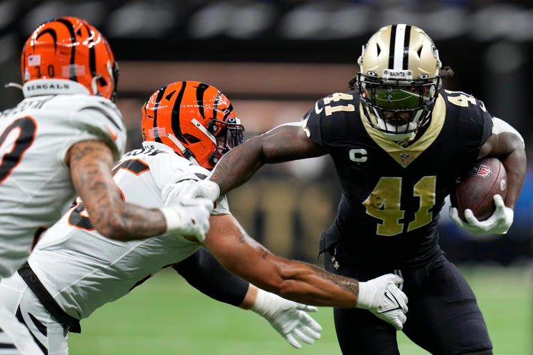 Which active Saints have played 100-plus games for New Orleans?