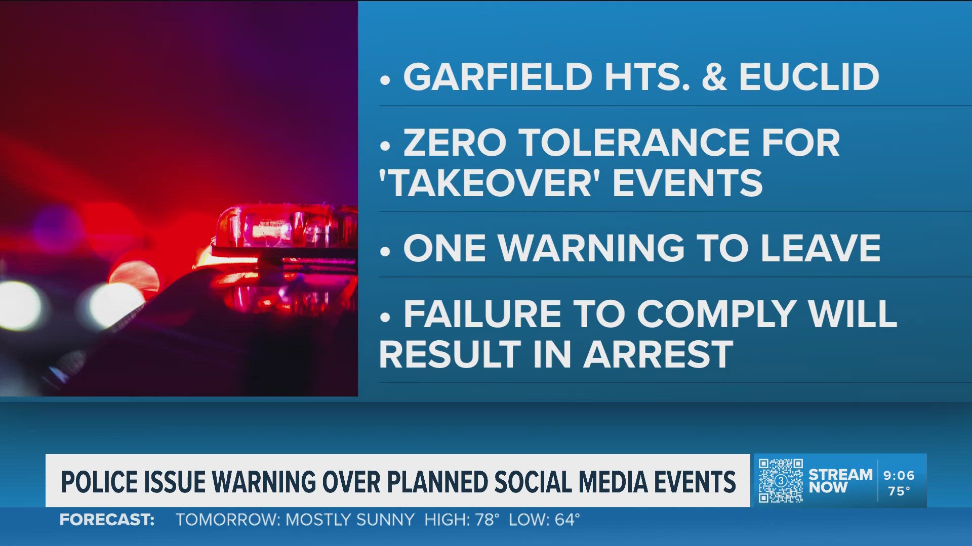 Garfield Heights issue warning over social media 'takeover' events