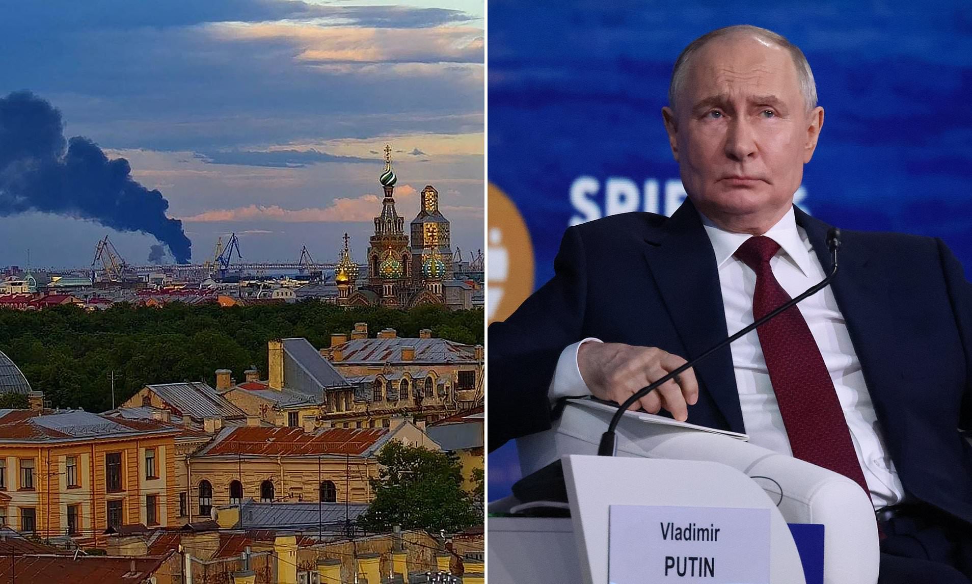 Ukraine launches drone blitz on St Petersburg after Putin snubs ...