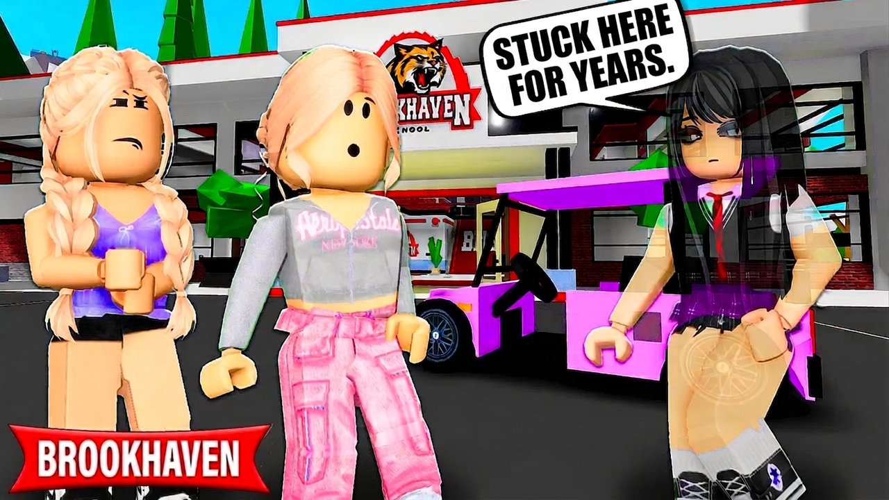 The new student is a ghost! | Brookhaven RP stories | Roblox