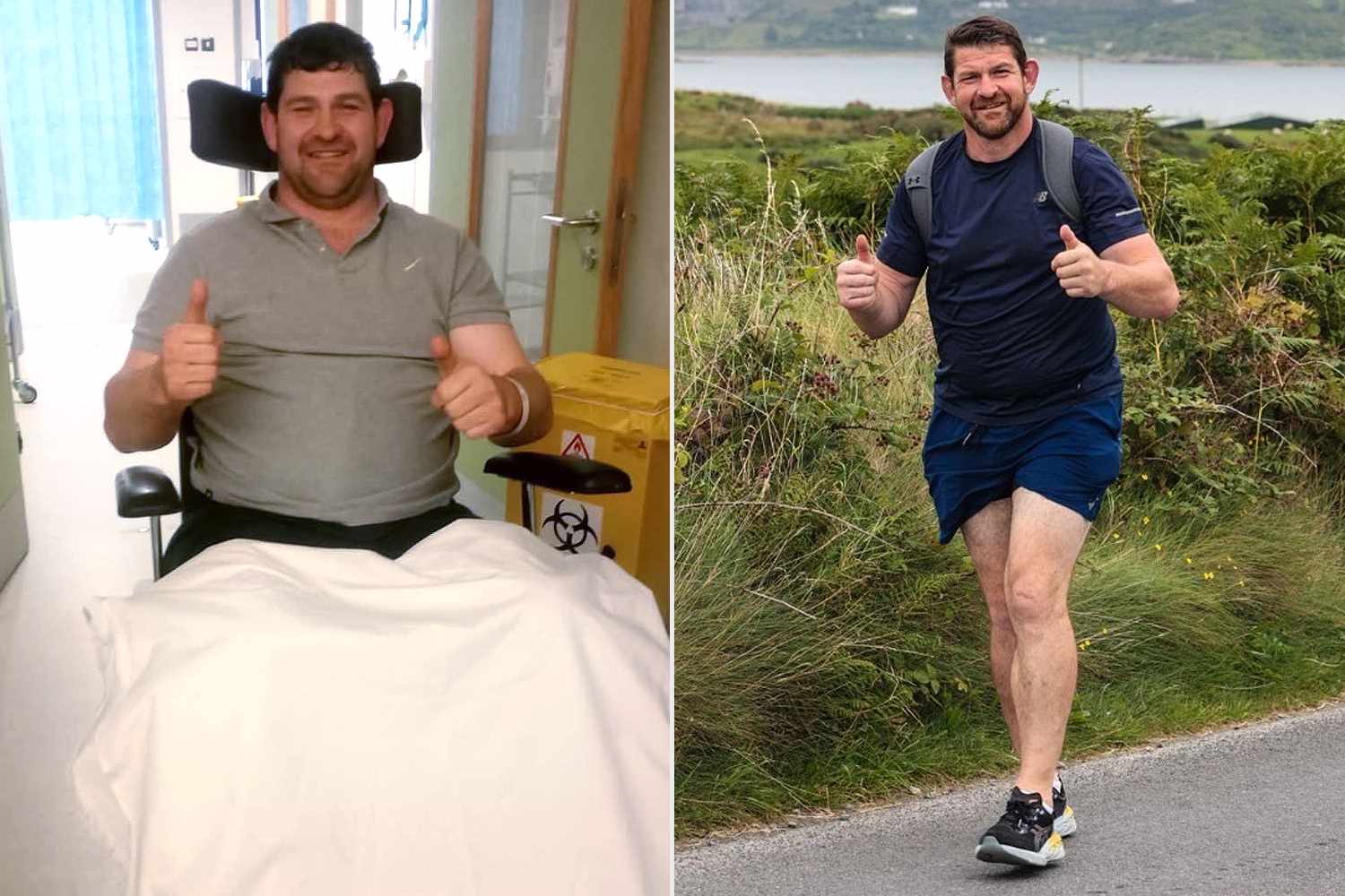 Man was given a 5% chance of walking again after 'freak' spinal injury ...