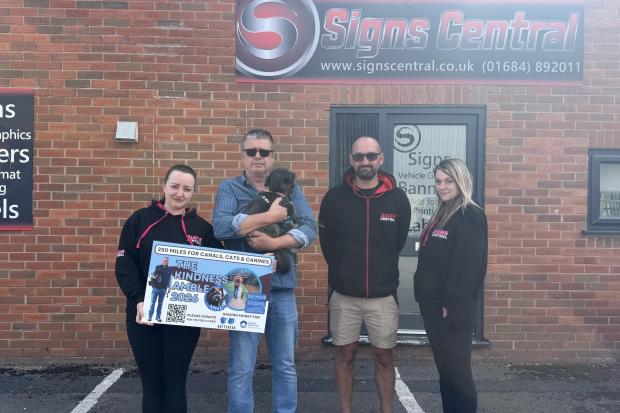 Kindness starts early for man and dog taking on 250-mile charity challenge