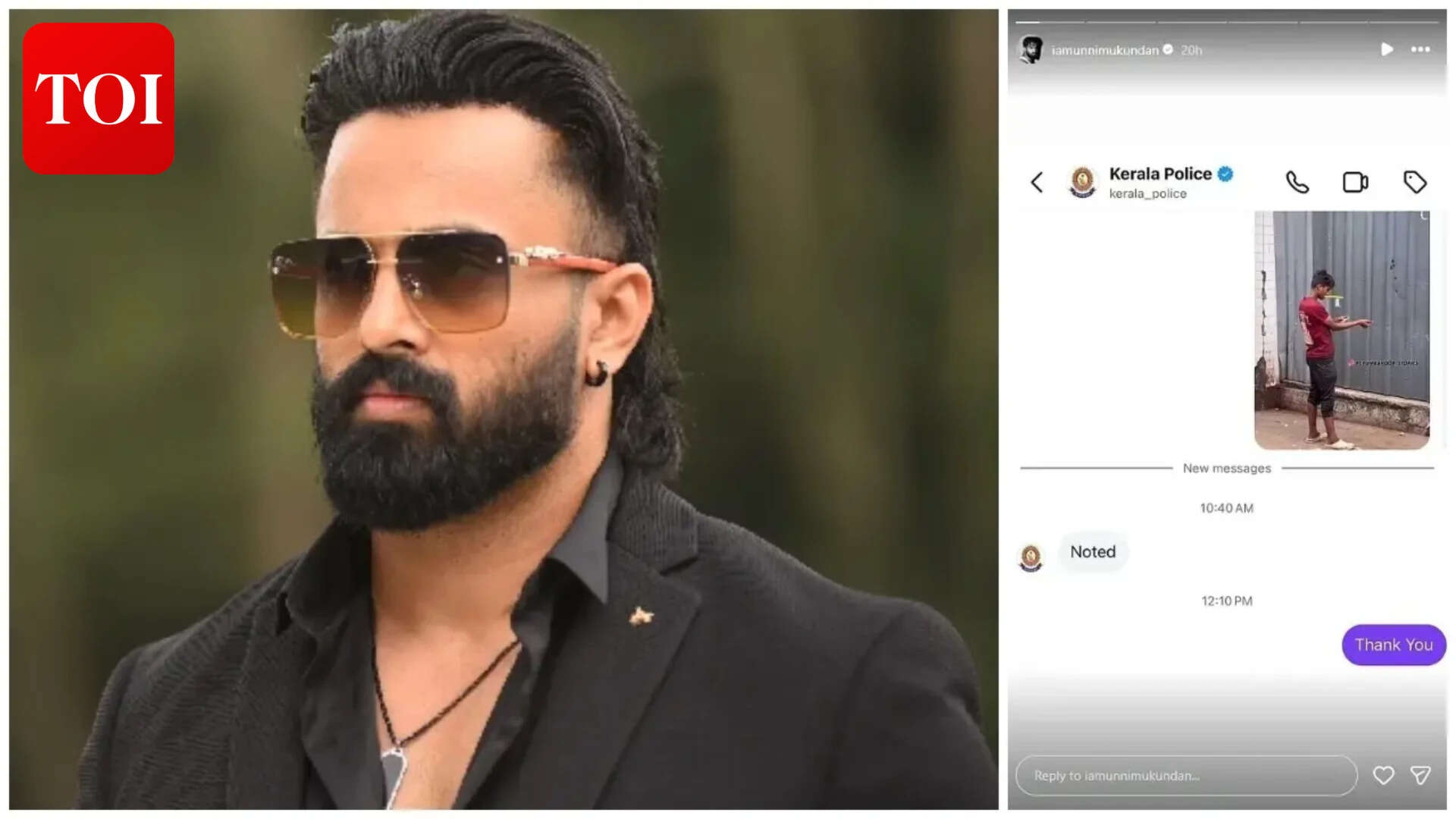 'Marco' star Unni Mukundan alerts Kerala Police about public drug use ...