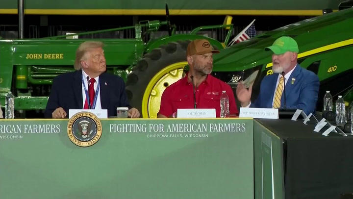 Donald Trump appears to fall asleep while sycophants heap praise on him