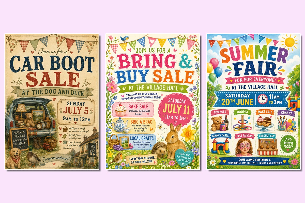 Soulless summer fairs: AI poster slop is taking over a pub near you