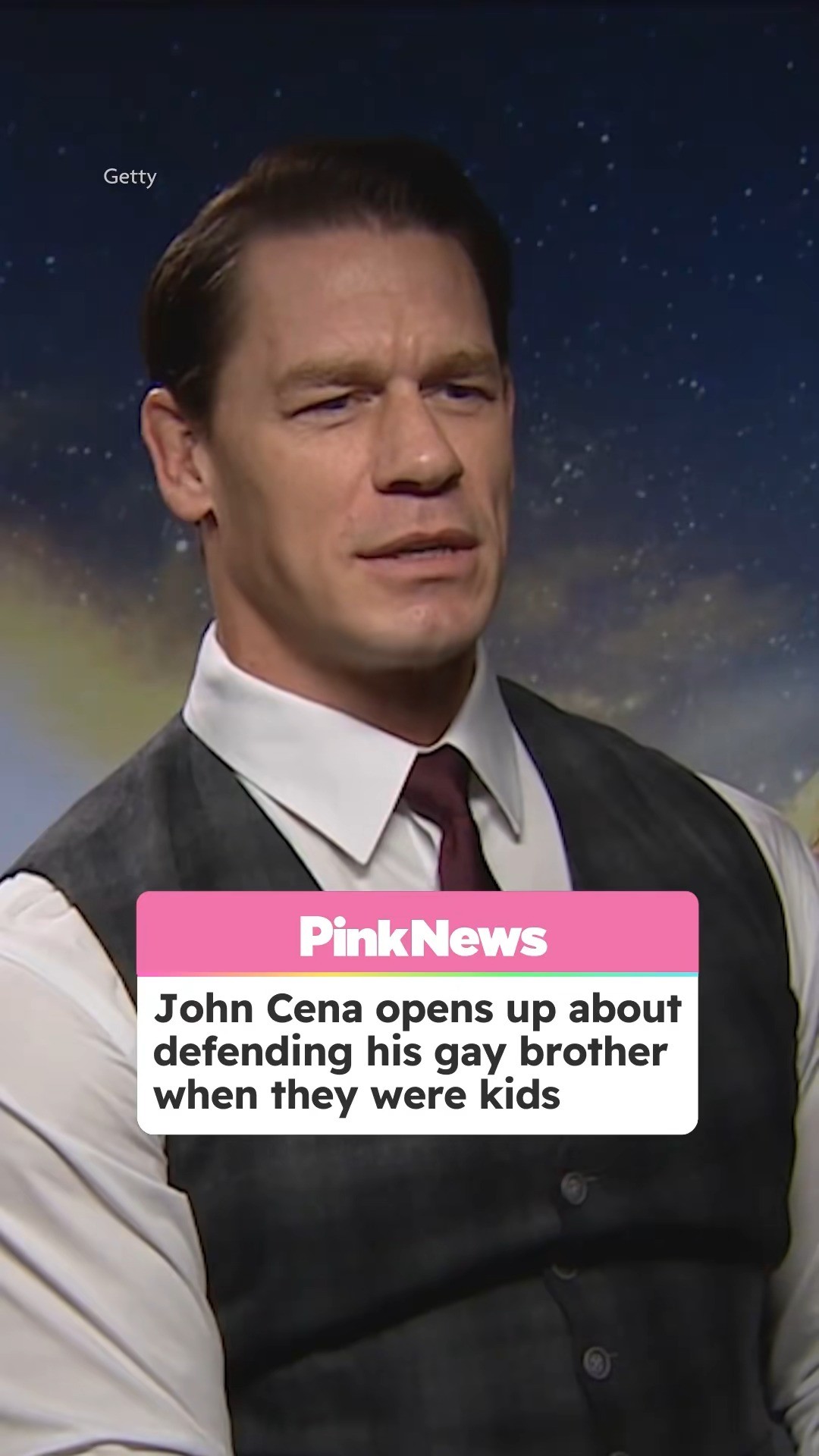 John Cena recalls protecting his gay brother from bullies in the 80s