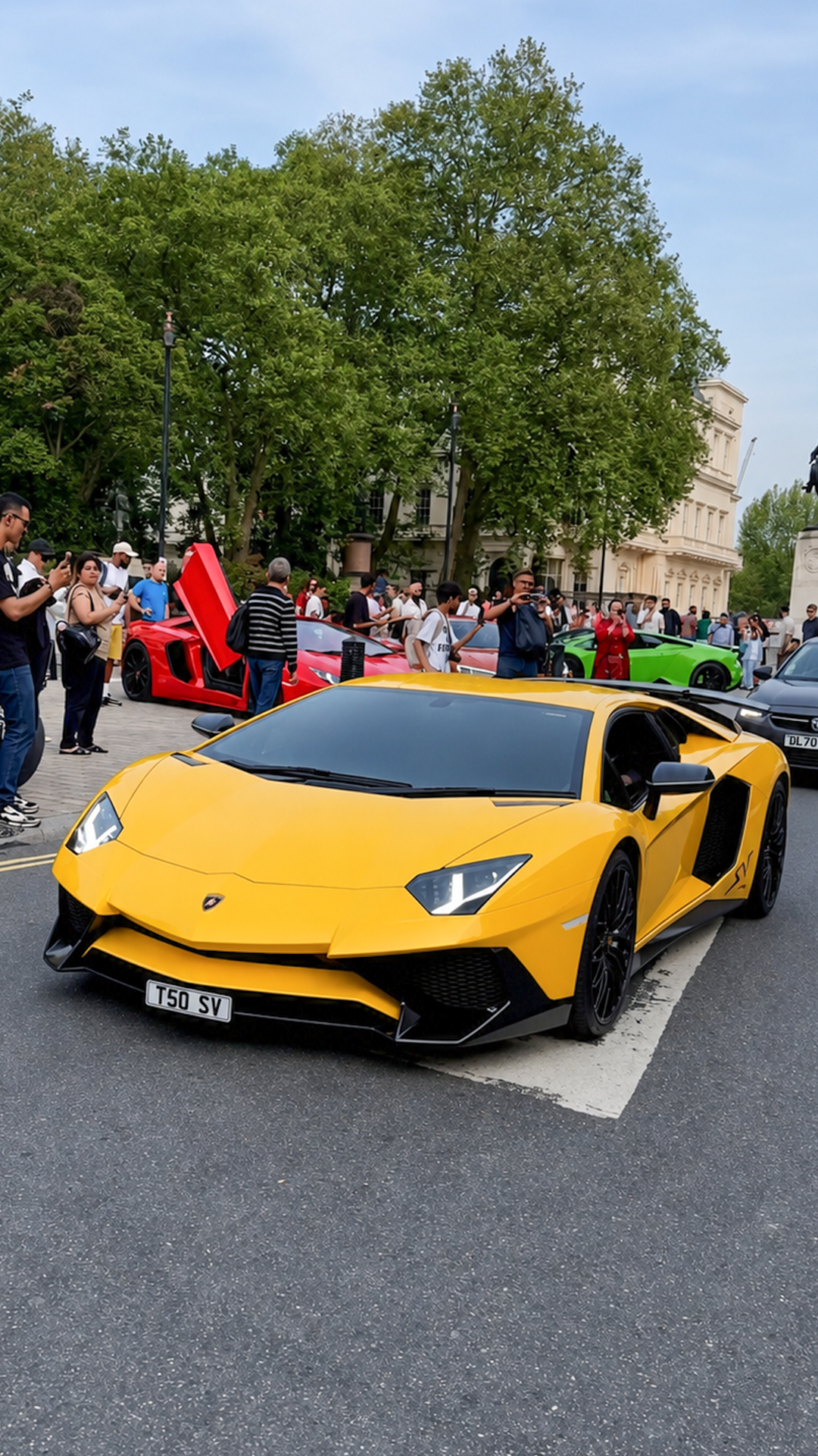 Lamborghini Aventador SV drawing enthusiasts together