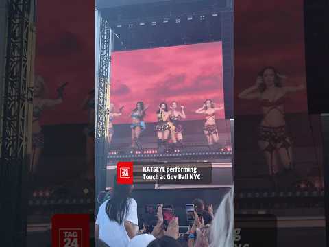 KATSEYE performing 'Touch' at Gov Ball NYC