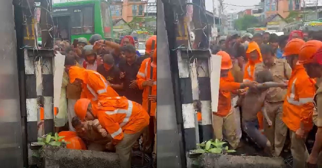 West Bengal man rescued alive after getting trapped in Kozhikode city ...