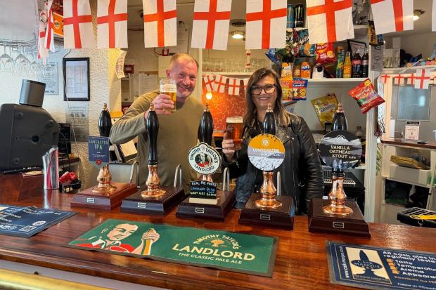 Lili Myers pulls pints at Barrow pub as Dave Day preparations ramp up