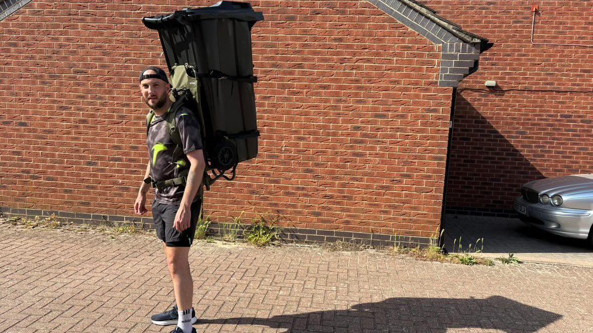 Man tackling 'wheelie' hard half-marathon event