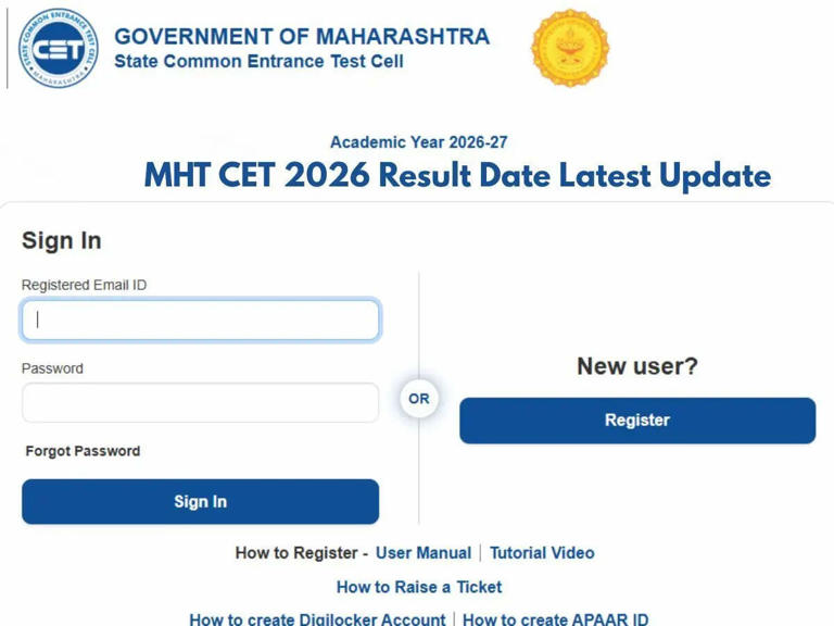 MHT CET 2026 Result Date: Check session 1 PCM and PCB scorecard release ...
