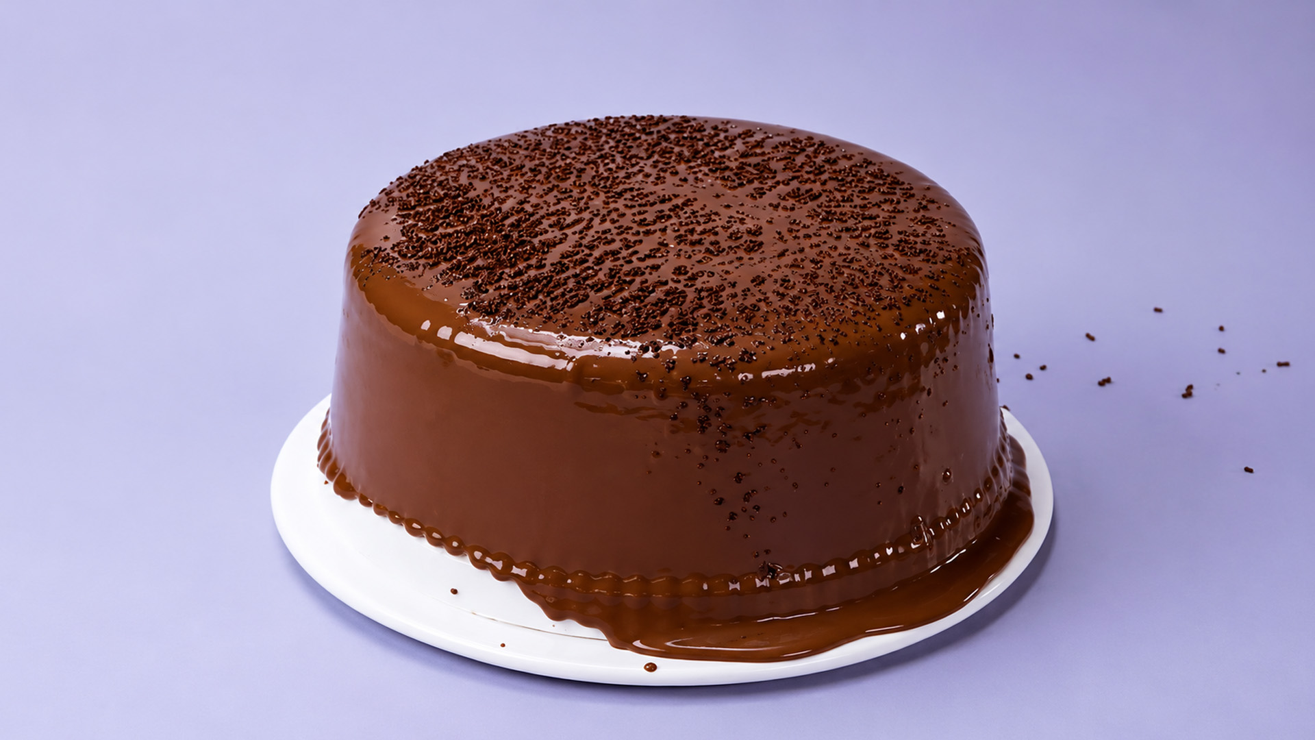 Delicious chocolate cake hacks with melted chocolate